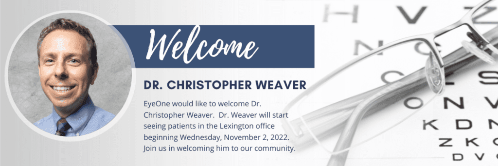 Dr Weaver Welcome Banner Website - EyeOne - Trusted Optometrists ...